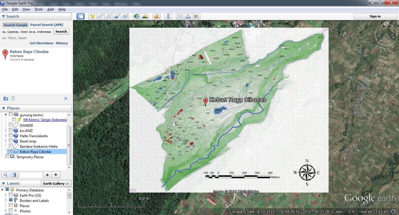 Overlay Image Pada Google Earth ~ Lembah Kerinci
