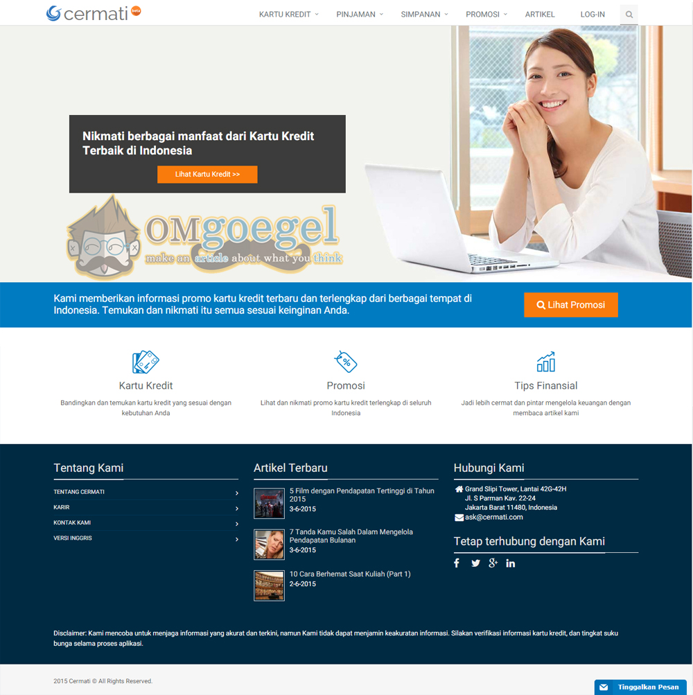 Cermati.com - Cara Cerdas Mengatur Finansial | Om Goegel