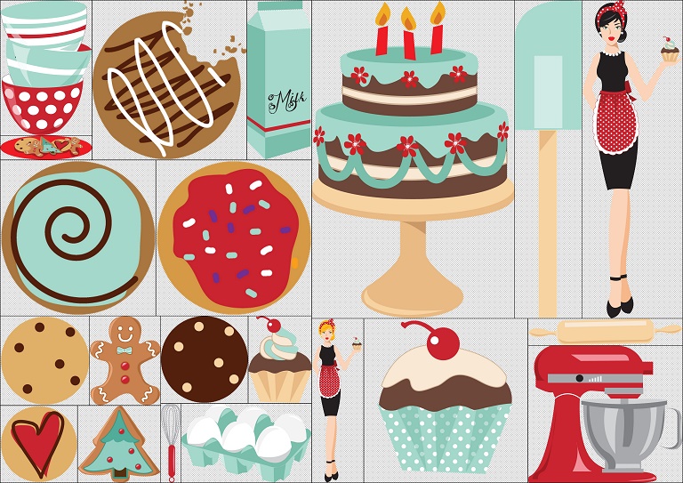 Baking Retro Clip Art. | Oh My Fiesta For Ladies!