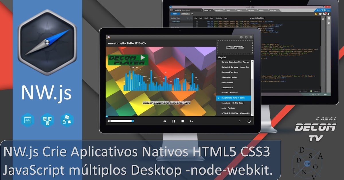 NW.JS CRIE APLICATIVOS NATIVOS HTML5 CSS3 JAVASCRIPT MÚLTIPLOS DESKTOP NODE WEB-KIT (davidsonbpe ...
