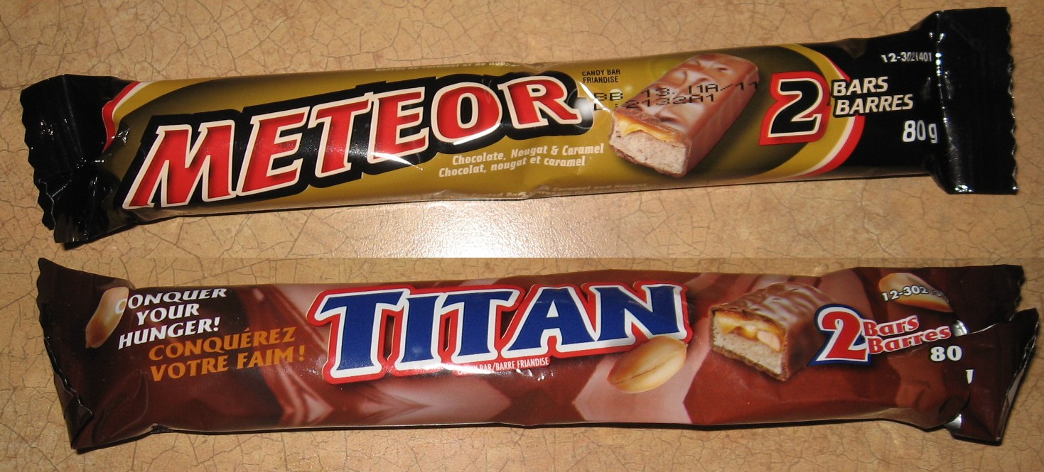 Barres de chocolat imitant des produits de grandes marques