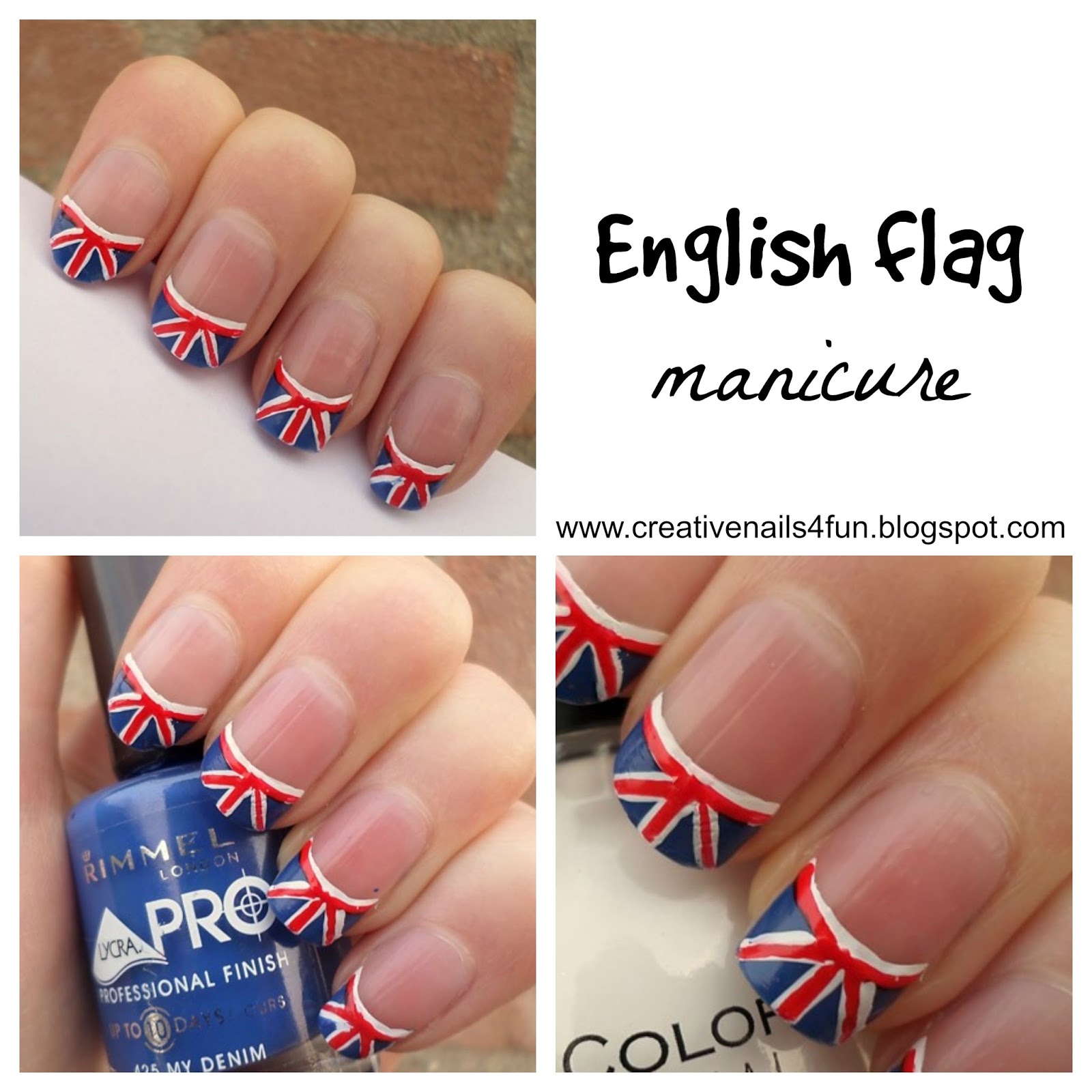Creativenails4fun: English Flag Manicure!