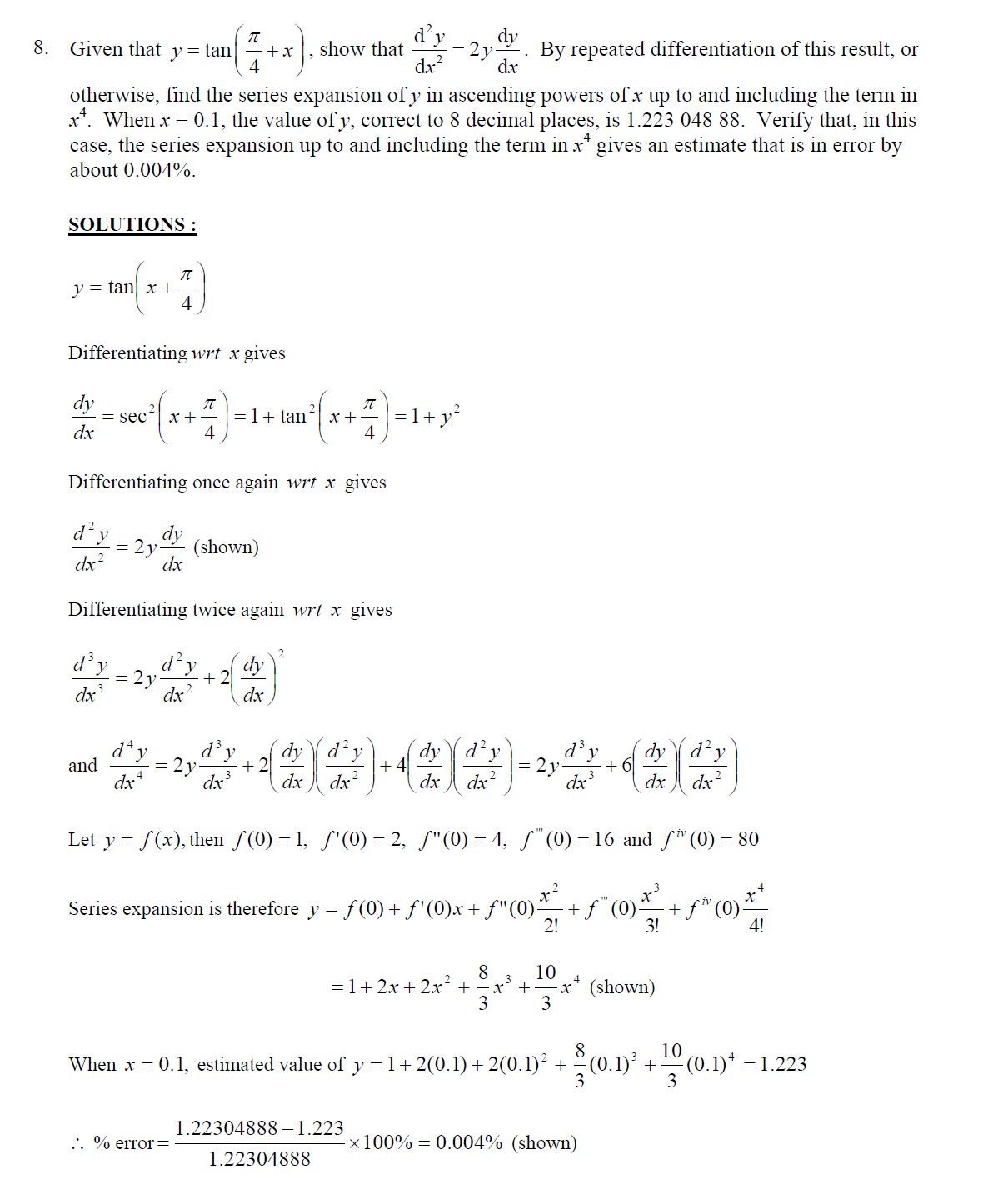 A Level JC H2 Maths Tuition - White Group Mathematics