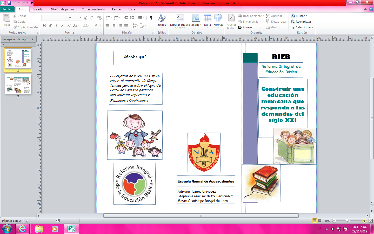 Taller de Diseño de Actividades Didacticas : RIEB