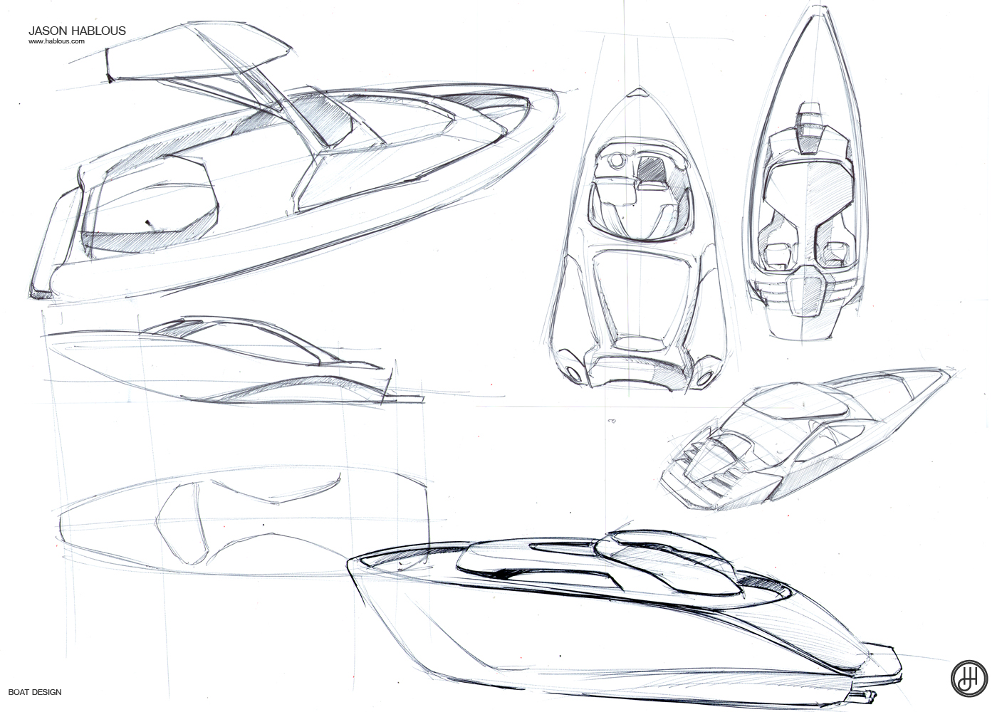 JD Boat Design: Boat Design sketches
