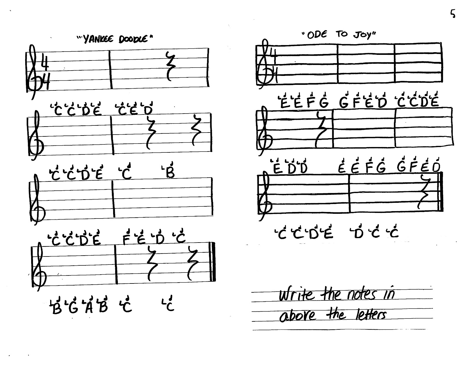 Miss Jacobson's Music: THEORY #6: TREBLE CLEF NOTE READING
