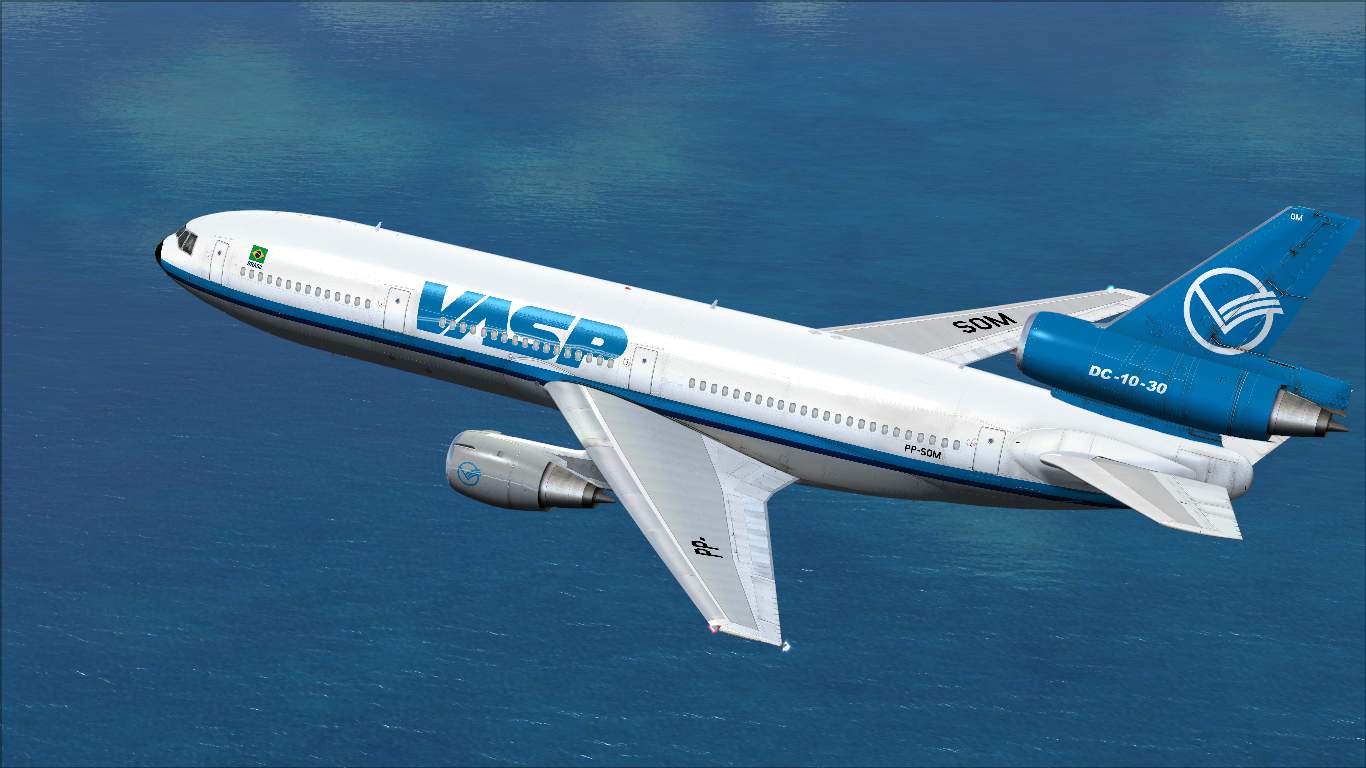 Texturas Brasileiras: Vasp PP-SOM McDonnell-Douglas DC-10-30