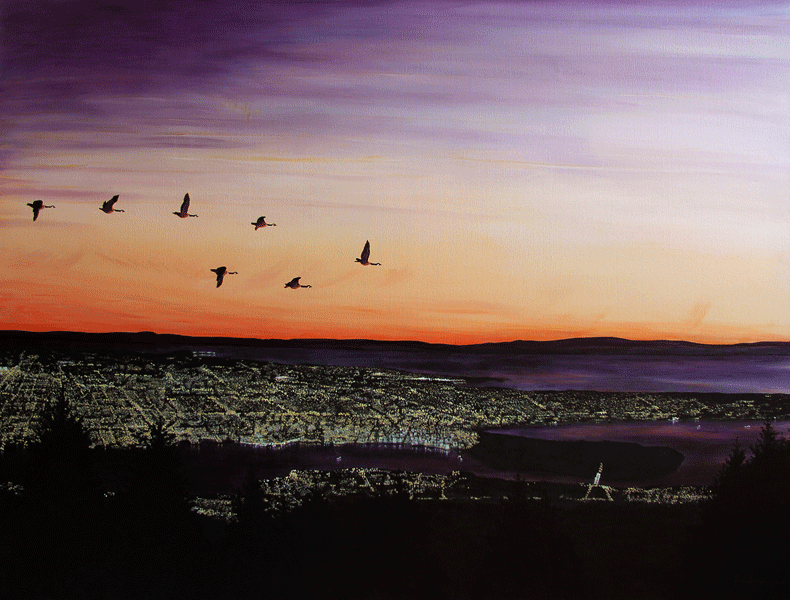 A Portrait of the Visual Arts in Canada: A Canadian Sunset by Greg Freedman