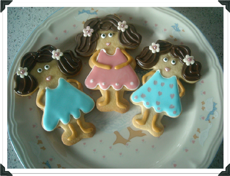 Cupcakes Adictos: Galletas de niñas