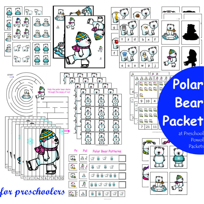 Polar Bear Preschool Packet **FREE for 3 DAYS ONLY** | Preschool Powol ...