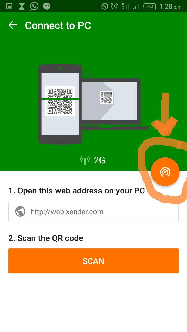 How to share your phone files and app via xender with computer ...