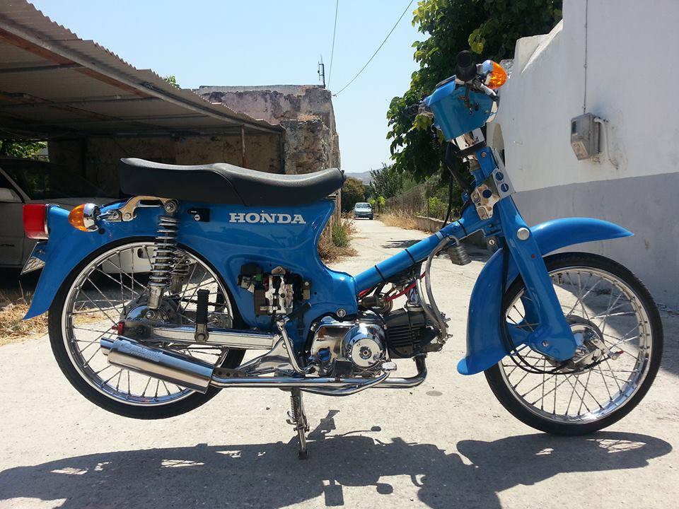 Mikrowio me dio rodes: Honda C50 55mm