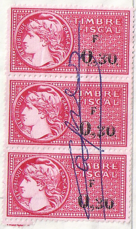 collection: Timbres fiscaux de France