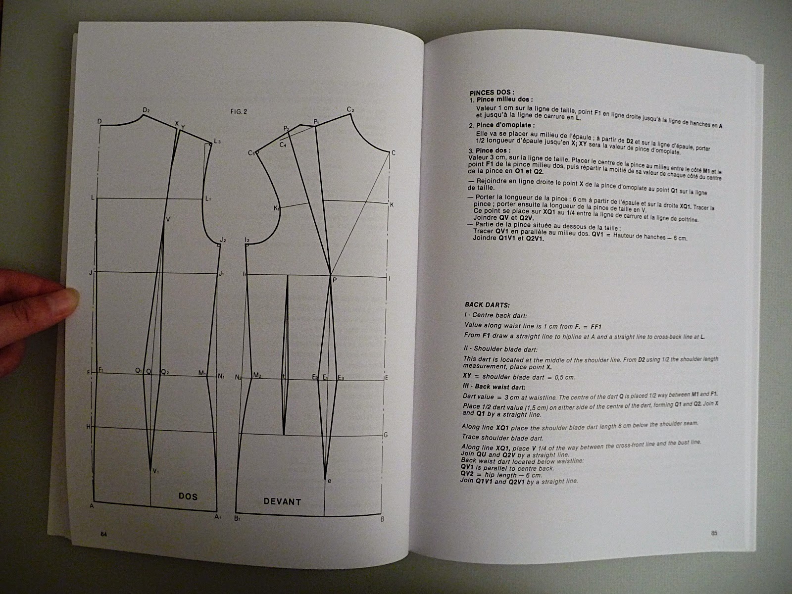 ESMOD Pattern Drafting Textbook - modelist kitapları