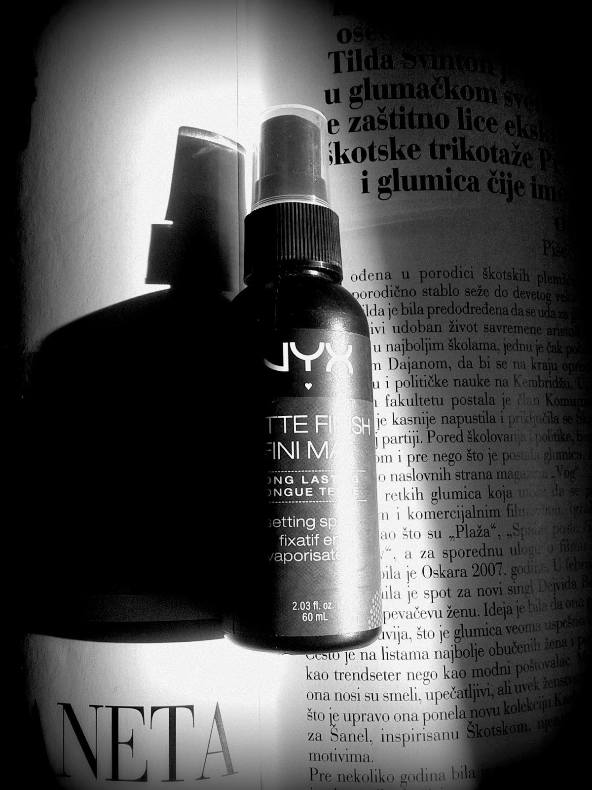 NYX Matte Finish, setting spray - Good morning, gorgeous!