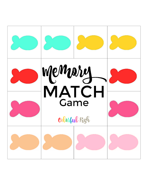 The Life of Jennifer Dawn: Printable: Color Memory Games