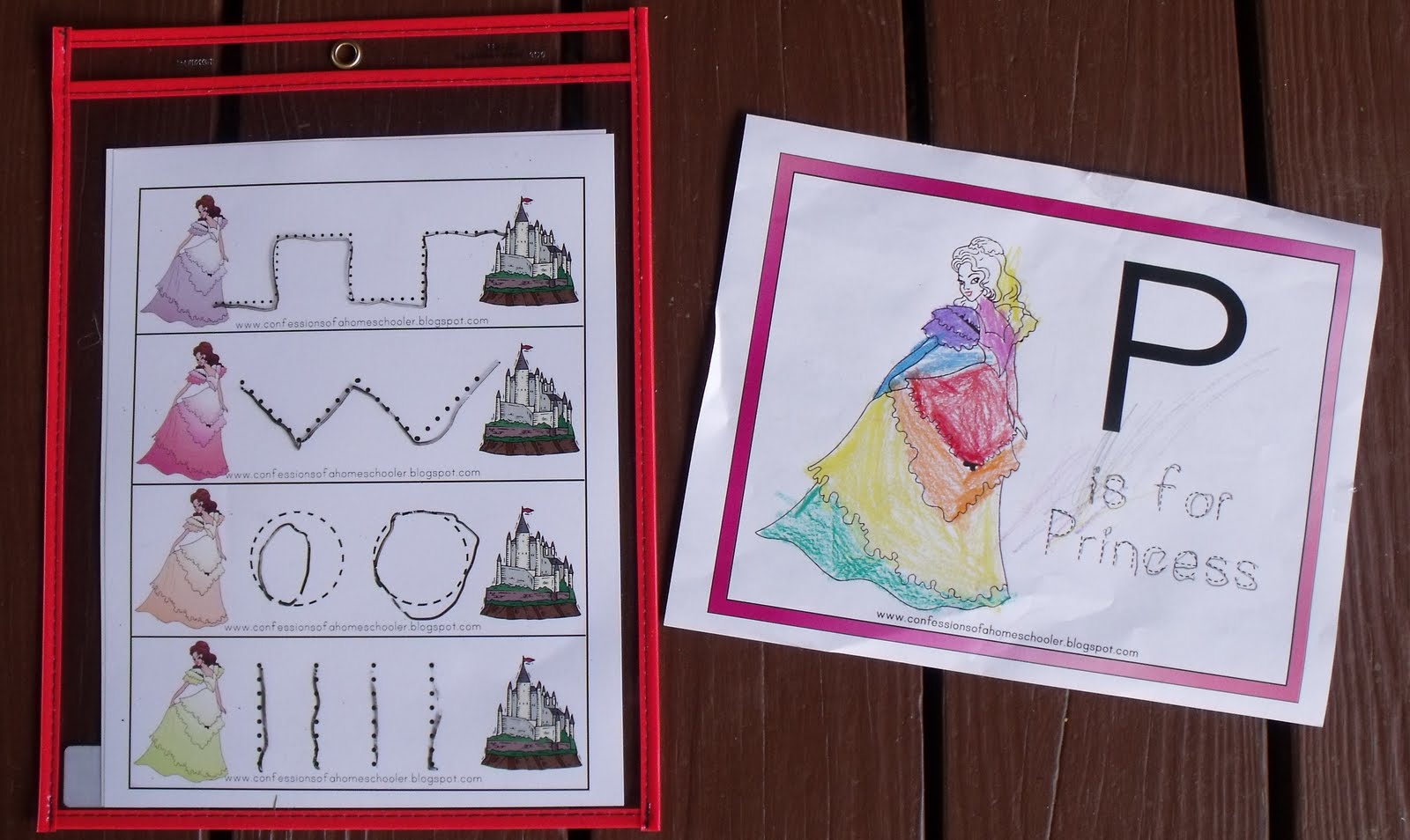 Nurturing Naters with learning activities at home: Princess Preschool work