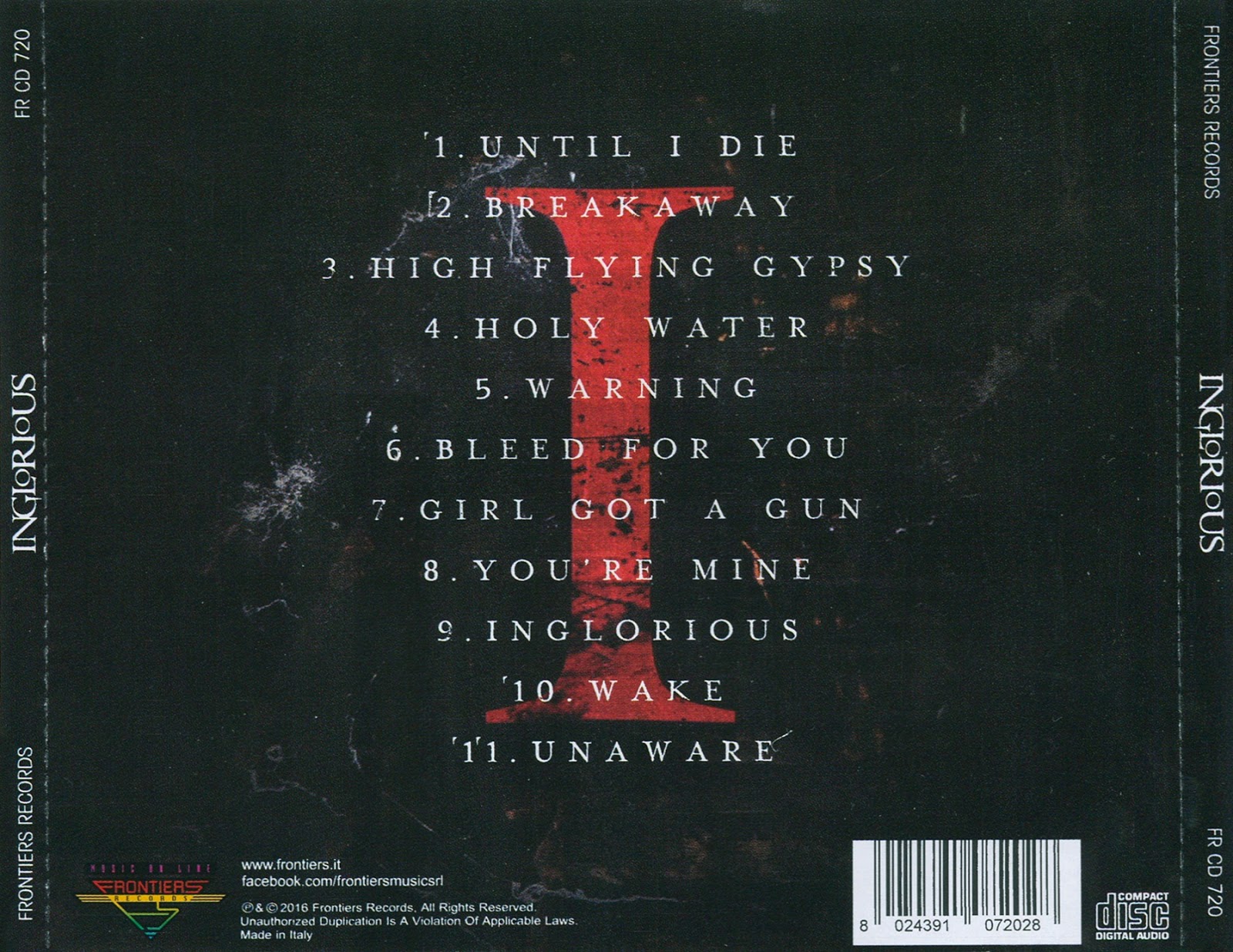 2016 Inglorious - Inglorious - Rockronología