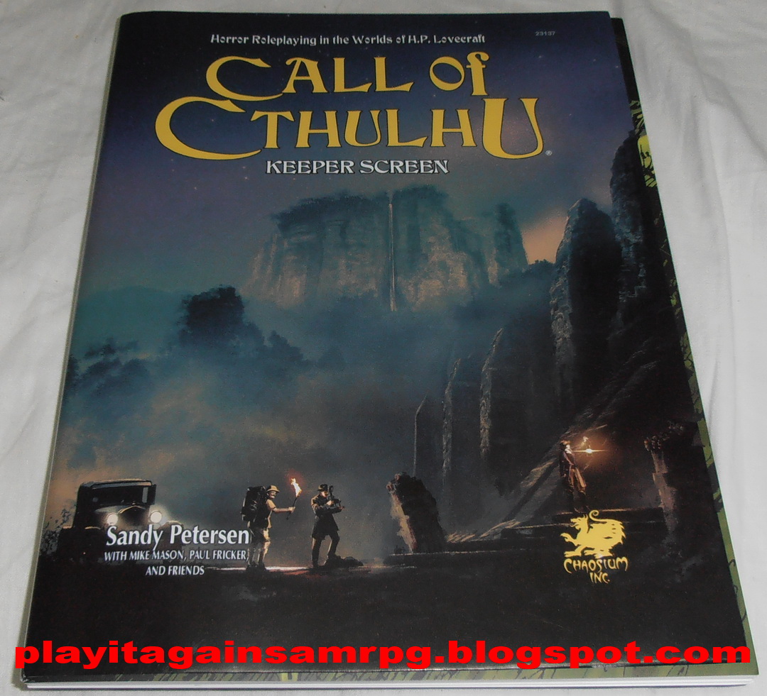 Play it again, Sam: Call of Cthulhu Keeper Screen (7th Edition)