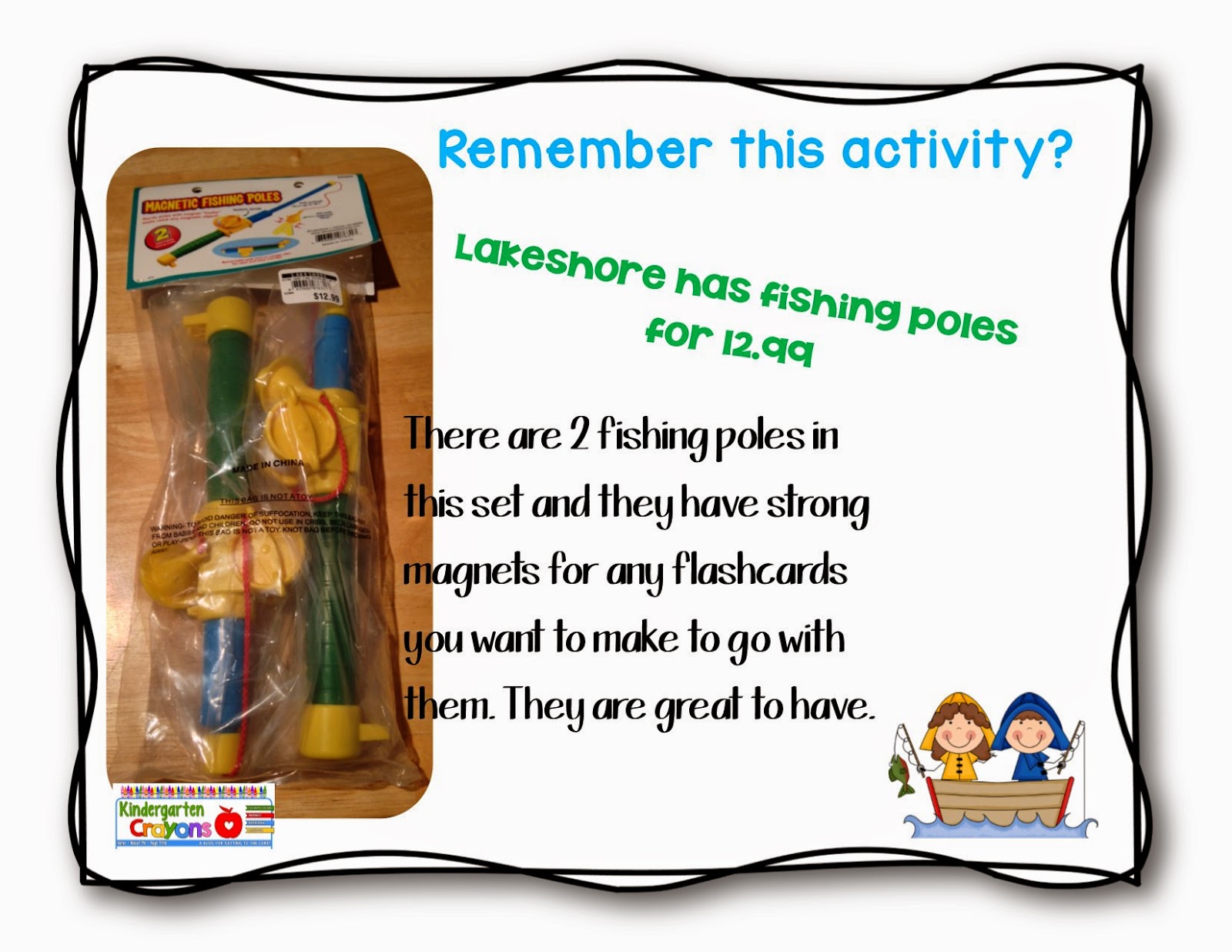 Kindergarten Crayons: Going Fishing... Gonna Catch A Freebie