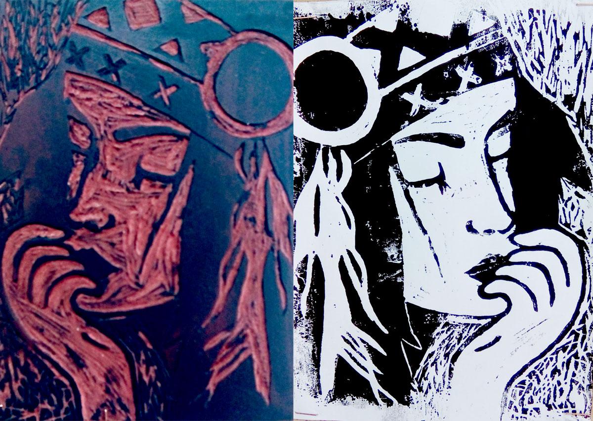 mARTmolejo: IES Virgen de la Cabeza: LINOGRABADO