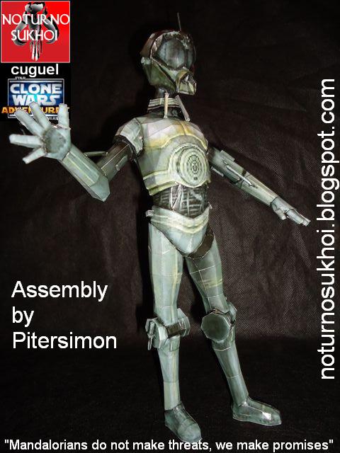 Noturno Sukhoi: Star Wars_4A-7_Spy Droid papercraft