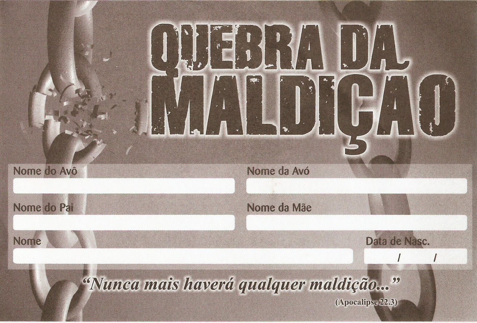 Folhetos - Silk IURD