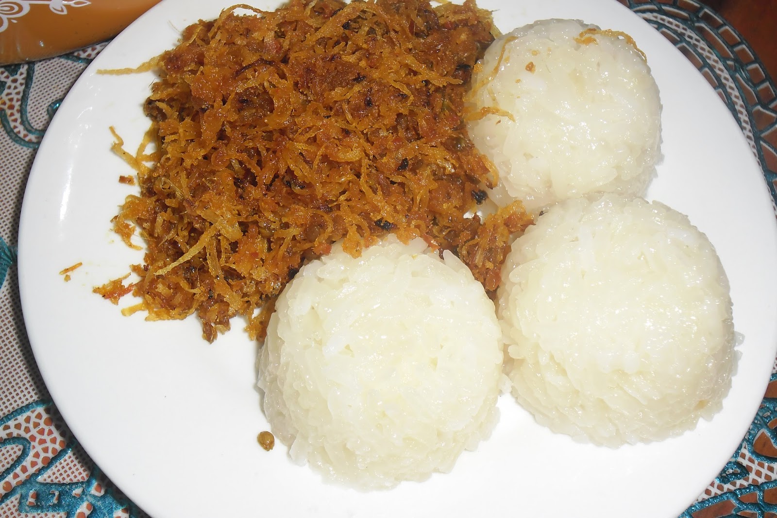 Zalekha Luvs Cooking: Pulut Serunding@Pulut Cawan..