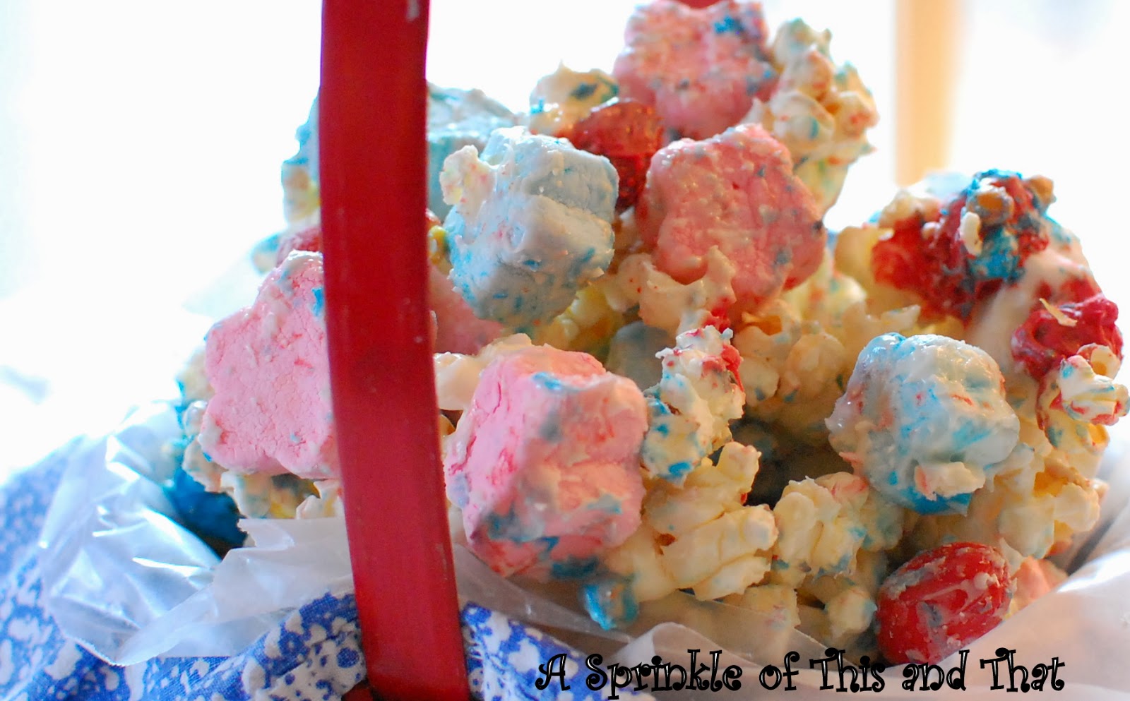 A Sprinkle of This and That: Firecracker Popcorn Treat