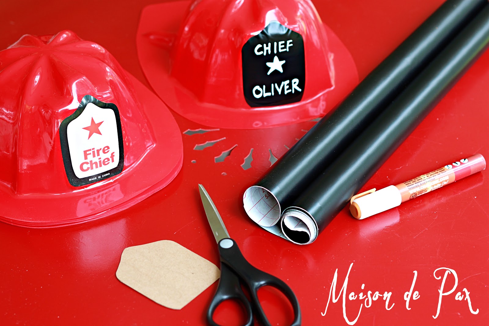 Personalized Fire Chief Helmets - Maison de Pax