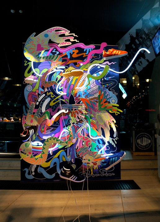 Simon Blenkinsop: Mimi Leung adidas originals display.