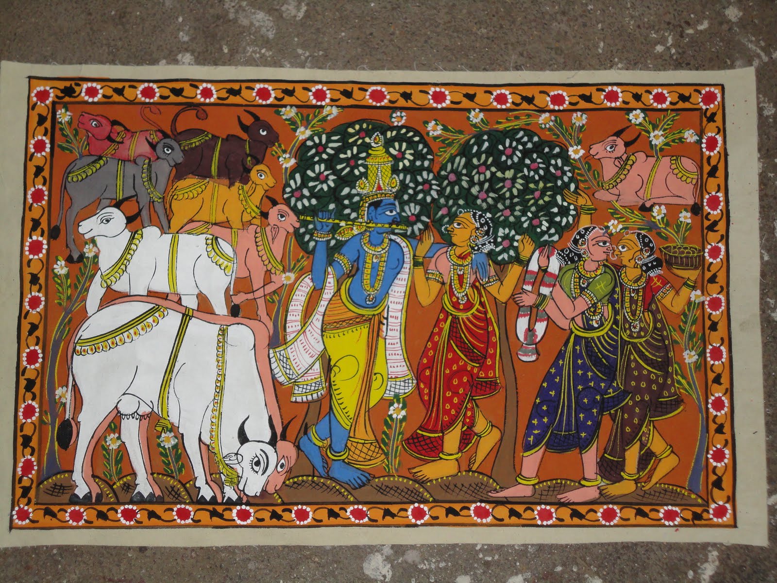 Cheriyal Scroll Paintings by Vaikuntam nakash