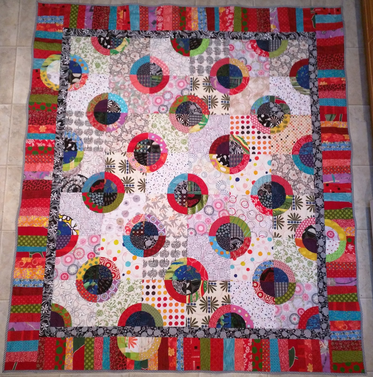 Fret Not Yourself: Polka Dot Quilt for a Great Debater