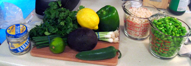 Amy's Nutritarian Kitchen: Cilantro Lime Rice with Edamame