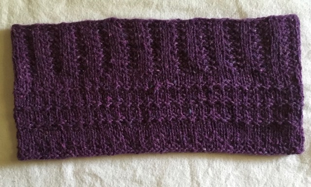 Purple Tweed Cowl