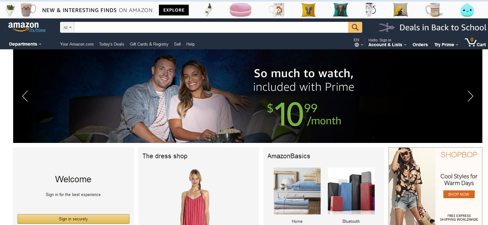 Top 5 E-commerce Online Stores in the World