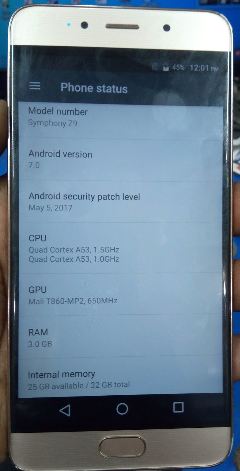 SYMPHONY Z9 FLASH FILE FRP REMOVE DONE (Z9_HW1_V9) MT6750 7.0 FIRMWARE ...