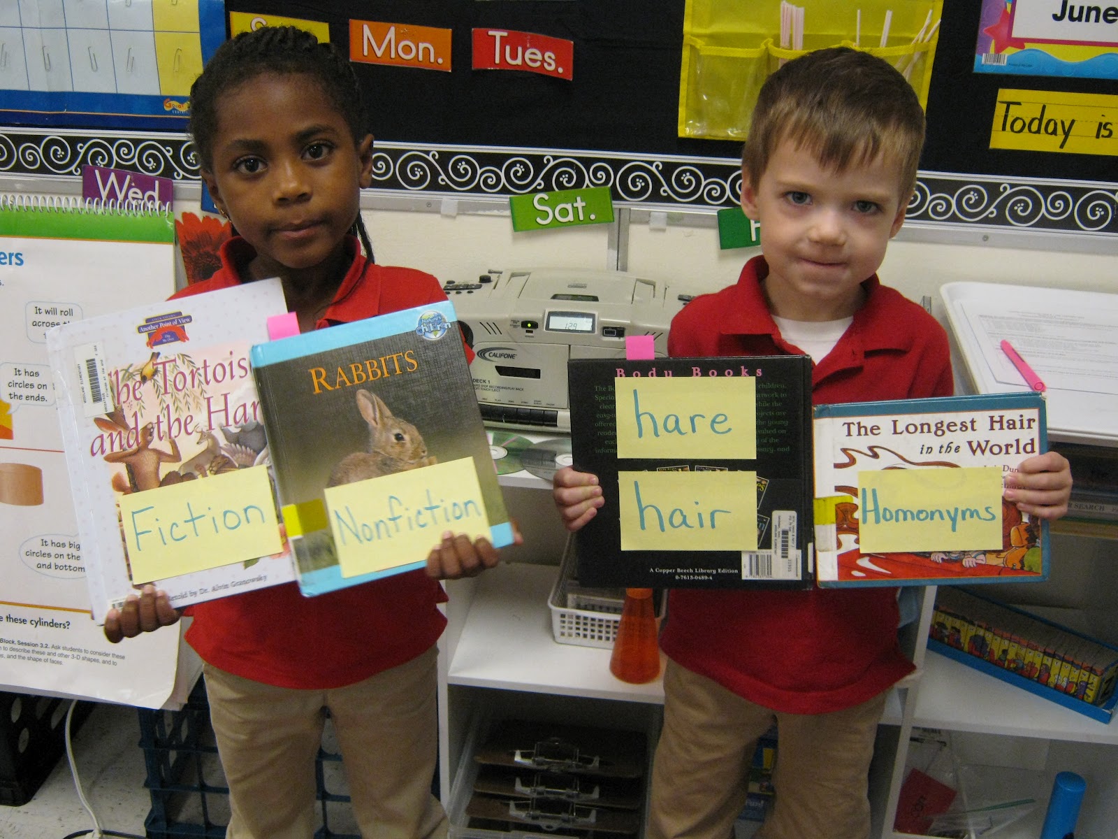 Woodland Elementary School Media Center: Kindergarten in the media center