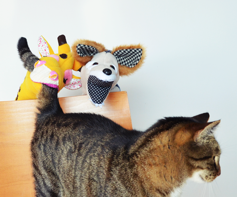 Żyrafa i Szakal - pacynki/ Giraffe and Jackal - puppets