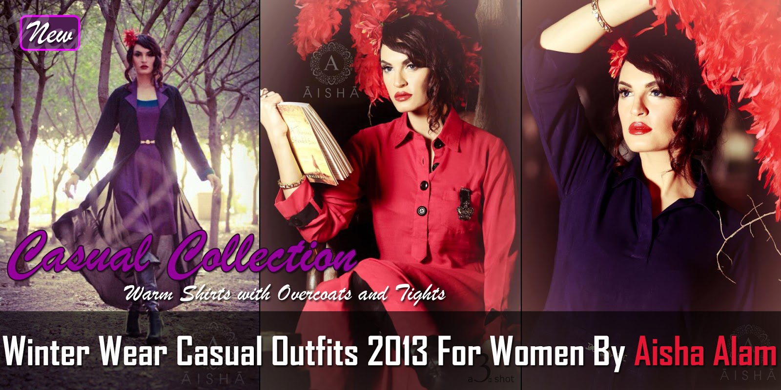 Winter Wear Casual Outfits 2013 For Women By Aisha Alam | Latest Winter ...