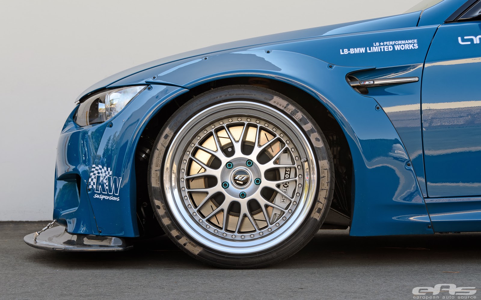 Laguna Seca Blue BMW E92 M3 With LB Performance Kit : ebeasts.com