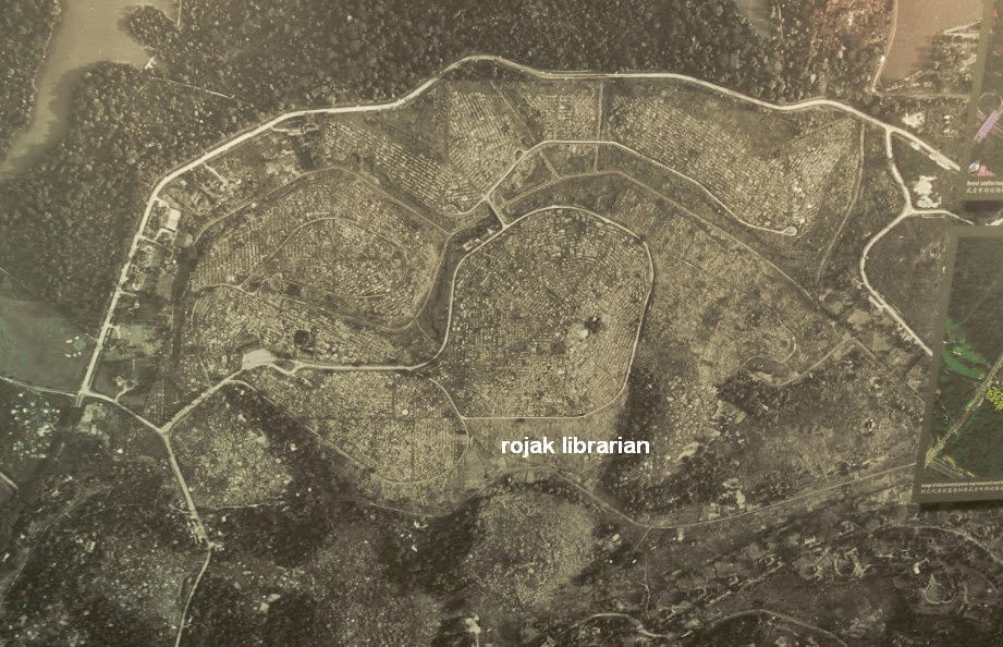 Aerial view of Bukit Brown in 1948 -roundabout