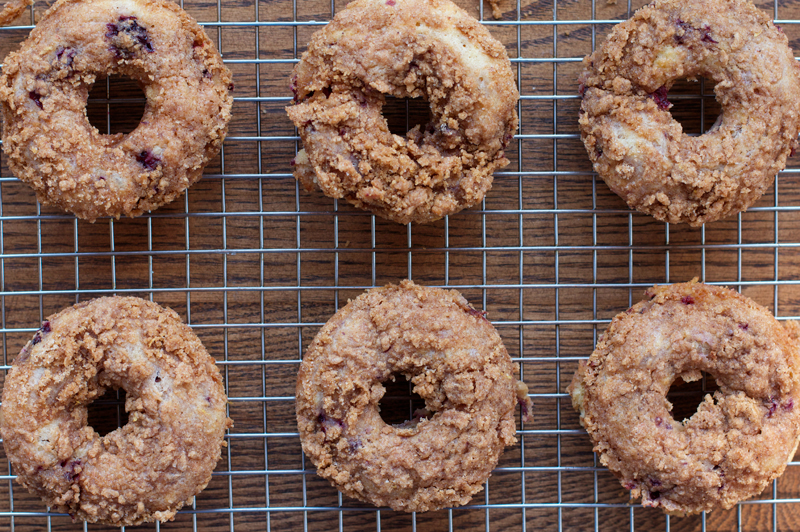 A Less Processed Life: What's Baking: Blackberry Crumble Donuts