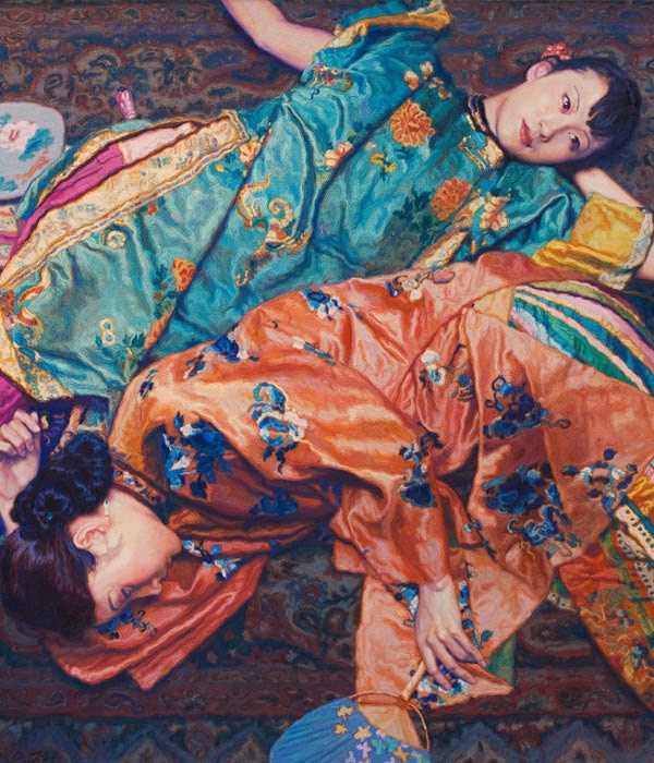 Chen YIFEI 陈逸飞 (1946-2005) | Catherine La Rose ~ The Poet of Painting