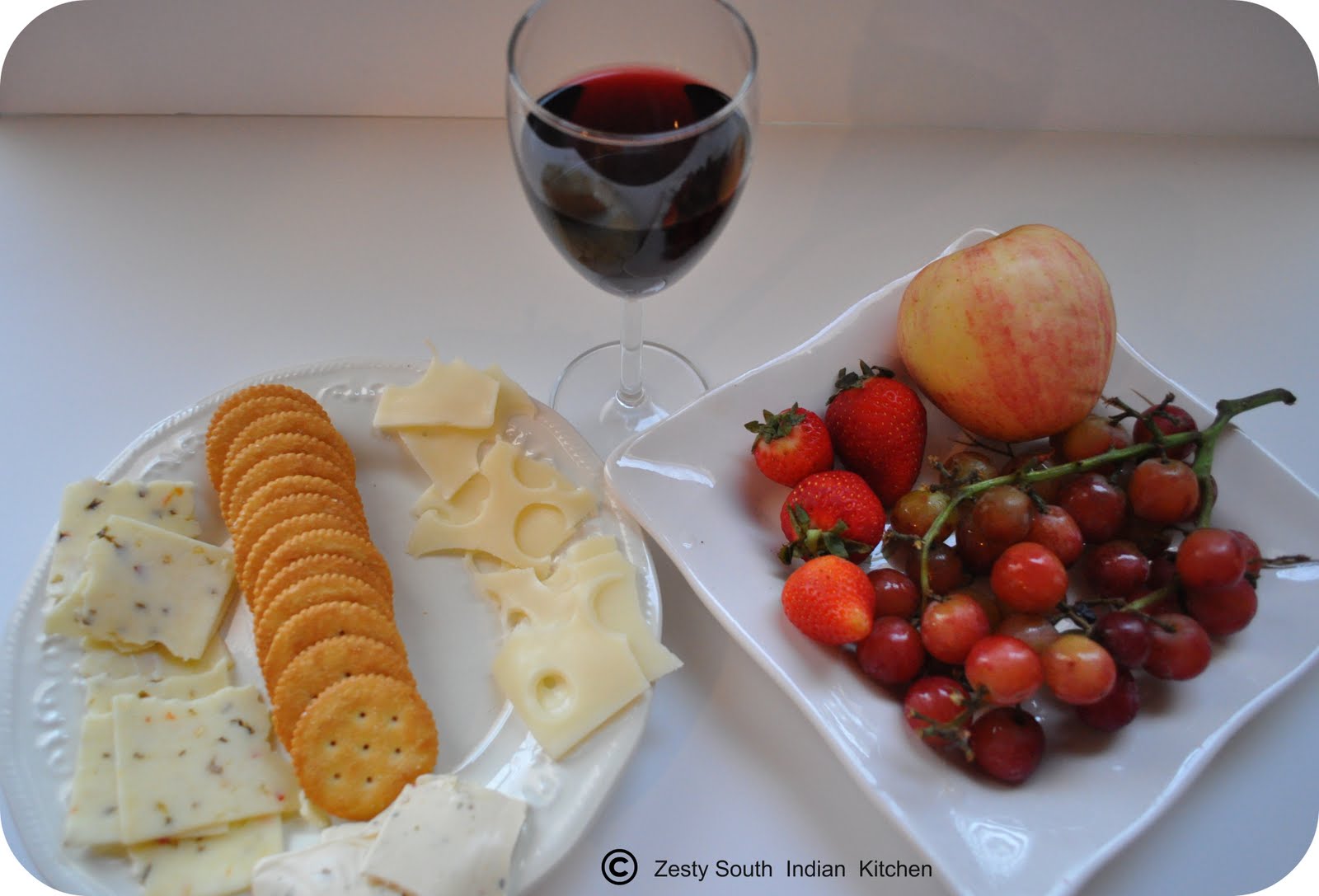 Cheese more cheese please: Cheese and fruit platter and a Sandwich ...