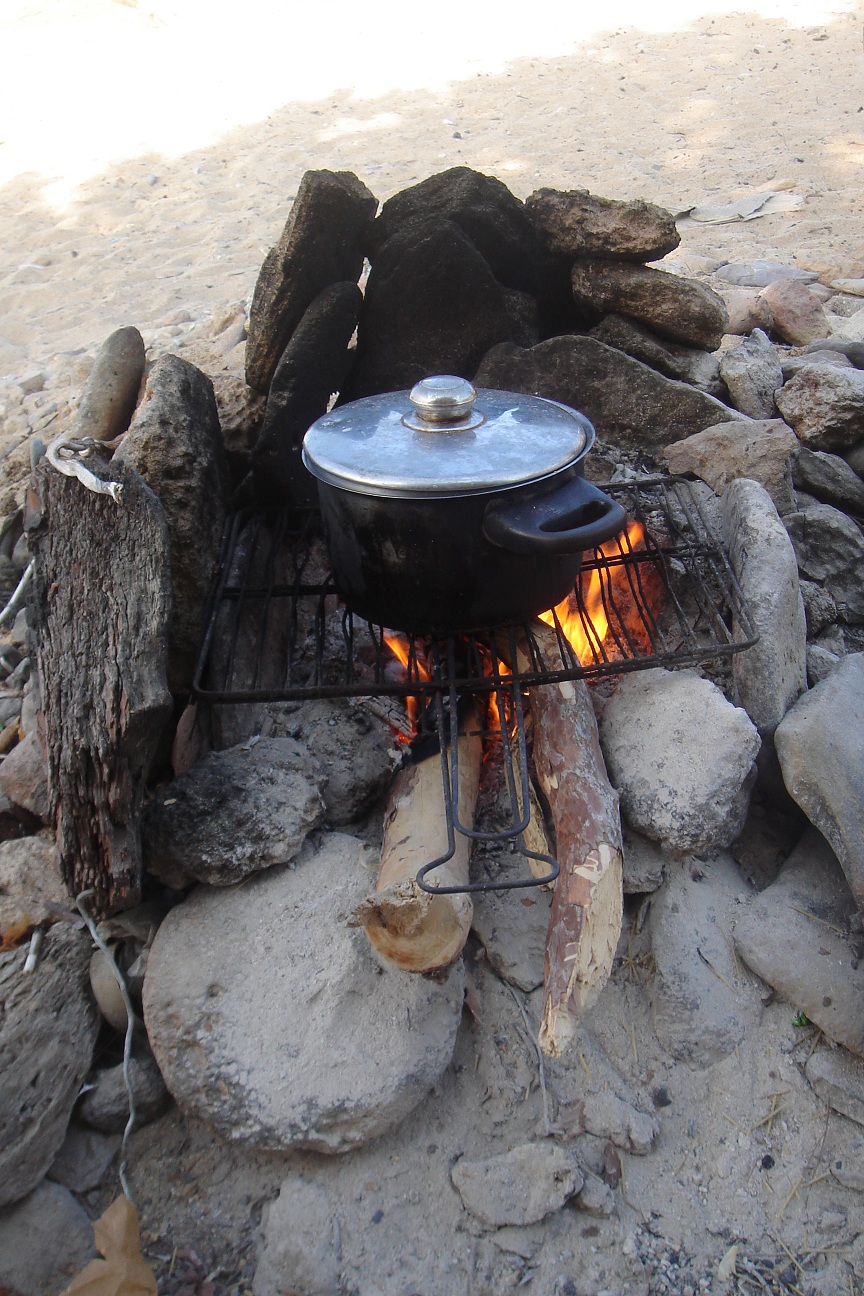 Camping time! Cooking on fire