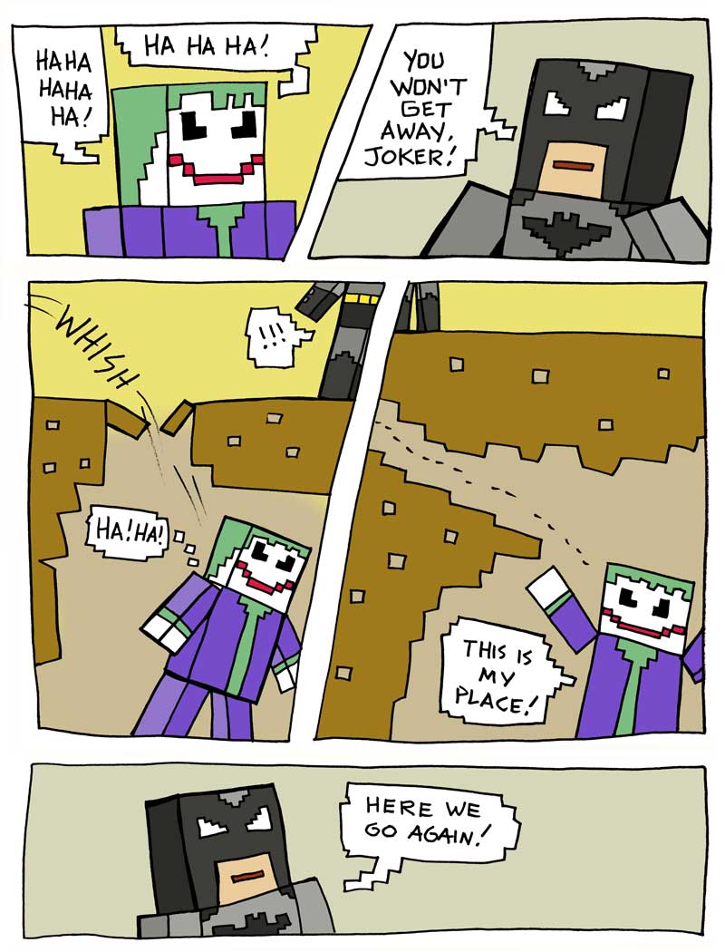 Point of Exquisite Suspension: Fun Convo During Minecraft Comic Demo
