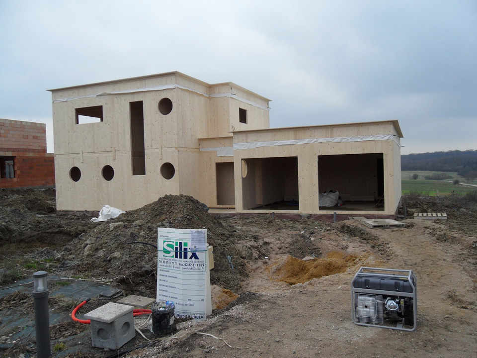 Notre maison passive au pays des 3 frontières (Lorraine): Reprises bois ...