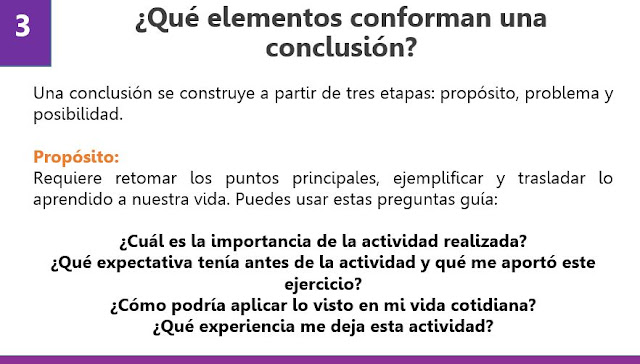 ¡Escribe tus conclusiones como un experto! ~ EnJoy-Recursos de Tutoría
