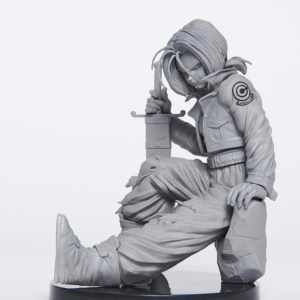 Prototipo de la figura de Trunks que el escultor Erick Sosa presenta al ...